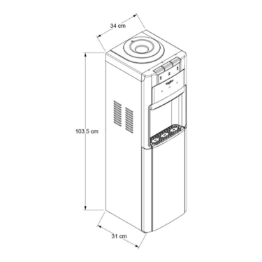 Water dispenser Whirlpool Hot and Cold and refrigerator – WK5917B – Tio ...