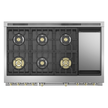 Dual fuel professional range with 6 Burners and Griddle Monogram ...