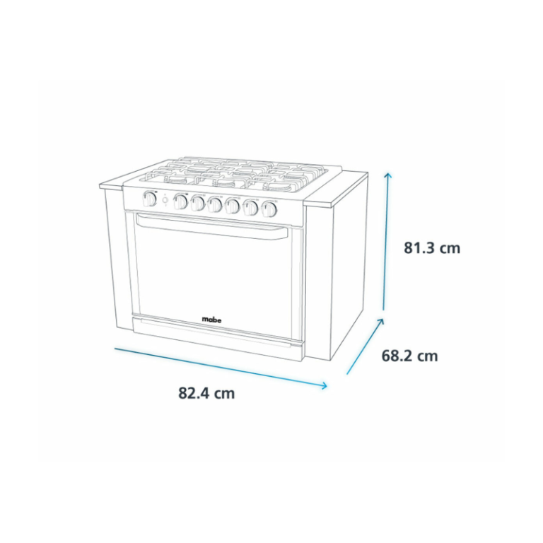 Built in gas range 30″ and hood Mabe – XOC80750CI0 + CMPUV801SSX – El ...