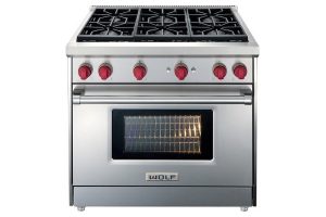 ESTUFA PROFESIONAL WOLF - GR366-LP - 90 CM - 6 QUEMADORES GAS - El Tío ...
