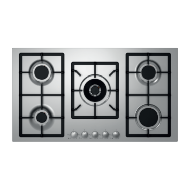 Parrilla de gas 5 quemadores 90 cm Tecnolam - TFS904F1C.X - Cooktop ...