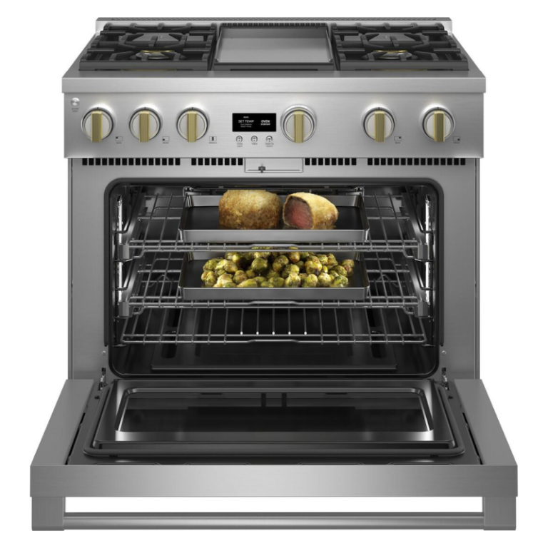 Estufa profesional con 4 quemadores Monogram - ZDP364NDTSS ...