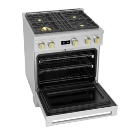 Estufa de gas con 4 quemadores Monogram - ZGP304NTSS - Gas range - El ...