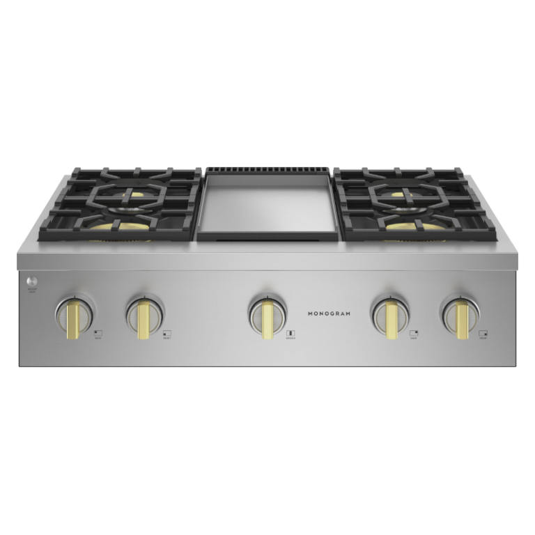 Parrilla empotrable 4 quemadores Monogram - ZGU364NDTSS - Gas cooktop ...