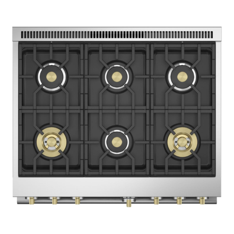 Parrilla empotrable 4 quemadores Monogram - ZGU364NDTSS - Gas cooktop ...
