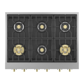 Parrilla empotrable 6 quemadores Monogram - ZGU366NTSS - Gas cooktop ...