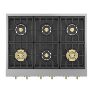 Parrilla empotrable 6 quemadores Monogram - ZGU366NTSS - Gas cooktop ...
