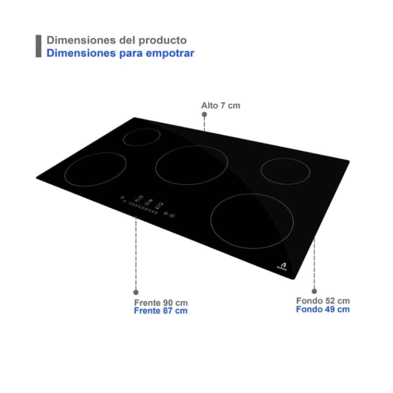 Parrilla de induccion 5 quemadores Supra - 5Q-IN 220V - gas cooktop ...