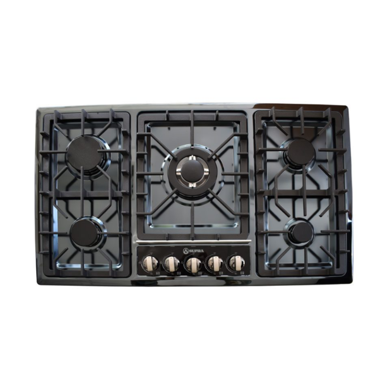 Parrilla gas 5 quemadores 87 cm Supra - 5Q-EB-87 - gas cooktop - El Tio ...