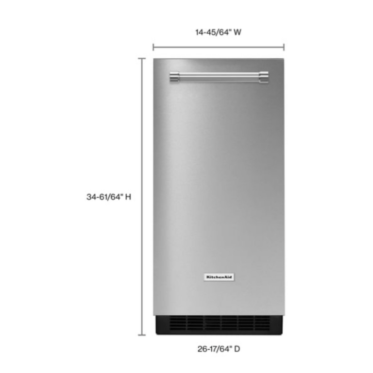 Fabrica de hielos 15" Kitchen Aid - KUIX335PPS - El Tio Sam Puerto ...